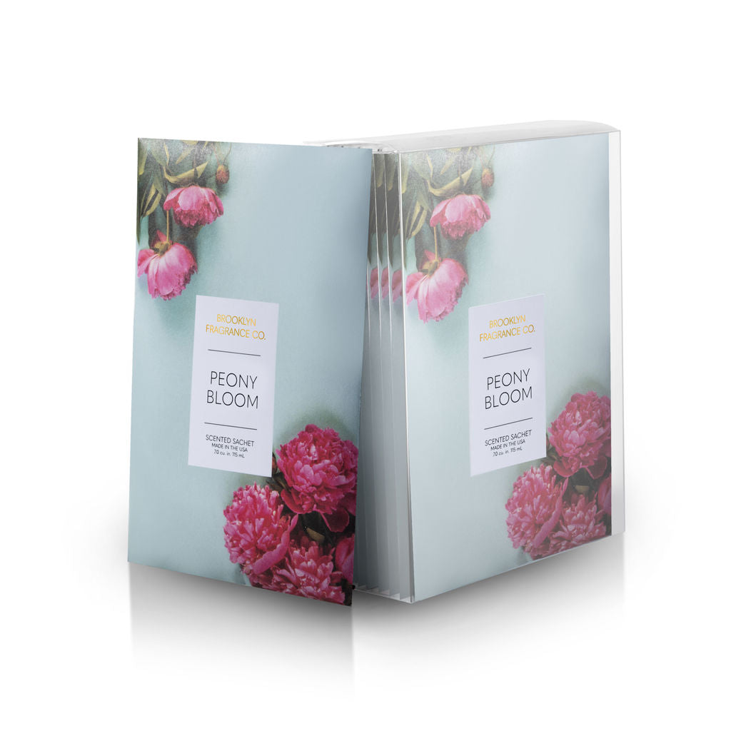 Peony Bloom 6 pack Large Scented Sachet – BrooklynFragranceCo